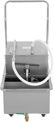 Amazon.com: Mobile Fryer Filter,55L/14.5Gal 370W Frying Filter Cart ...