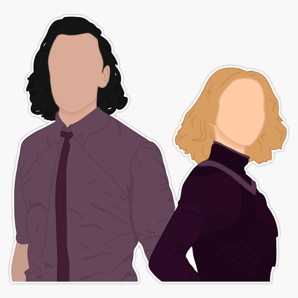 Amazon.com - Loki And Sylvie Lamentis Sticker Bumper Sticker Vinyl Decal 5"