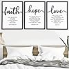 Amazon.com: KIOSSUT 3D Wood Faith Hope Love Wall Decor, Christian Wall ...