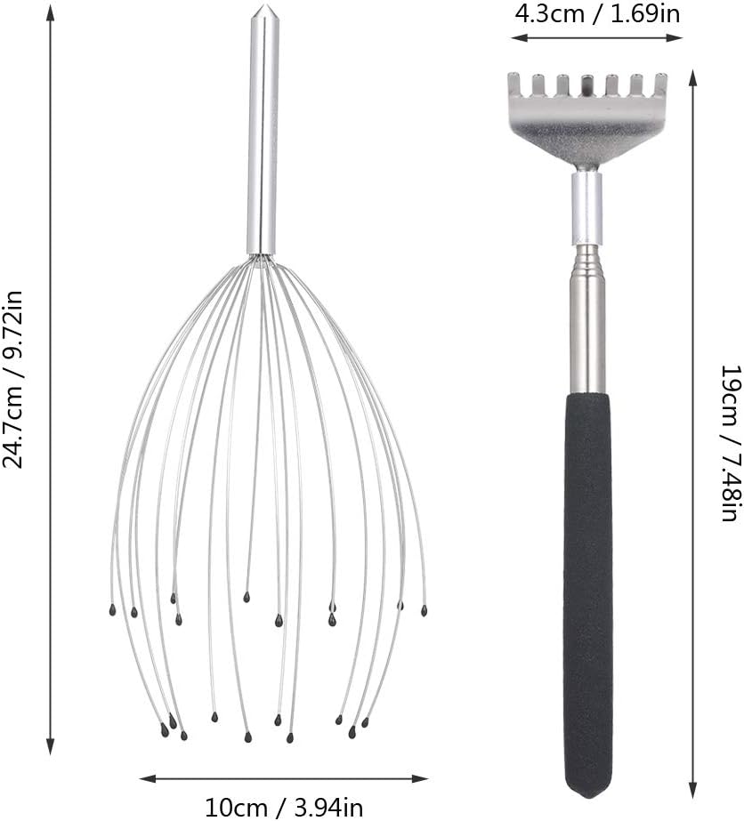 Head Massager Scalp ,Massage Scratcher with 20 Fingers Head Tickler and ...