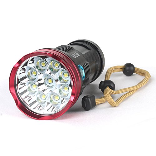 Generic 15000 lumens SKYRAY King 9T6 LED flashlamp 9 x CREE XM-L T6 LED ...