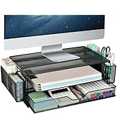 Amazon.com: AUPSEN Computer Monitor Stands Riser，2-Tier Desk Organizers ...