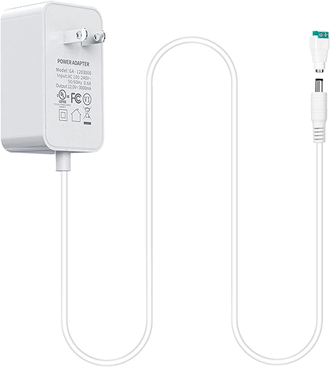 Amazon.com: 12v 3A Power Supply AC Adapter, GXILEE UL Listed 12 Volt 3 ...