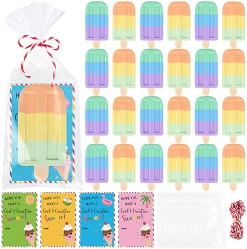 Amazon.com: TaoBary 28 Set Ice Cream Sidewalk Chalks for Kids End of ...