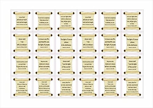 Sticker-Bible Verse Scrolls (Pk/12) : Darcie Cobos: Amazon.in: Books