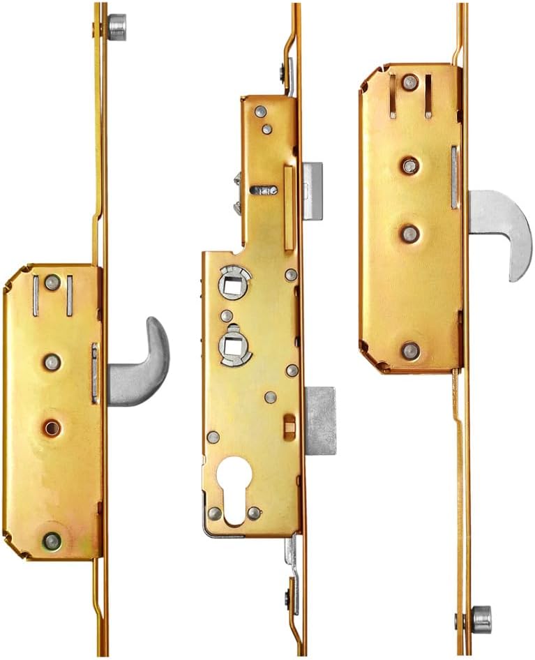 Avocet WMS Upvc Door Lock 2 Hooks 2 Rollers 35mm Backset Yellow Brassy ...