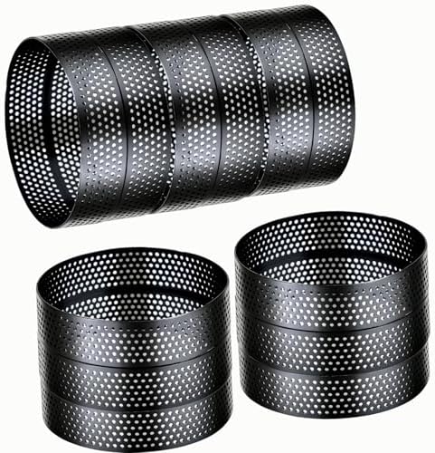 Amazon.com: Mini Tart Ring Mold for Baking, Airlxf 8PCS Round Shape ...