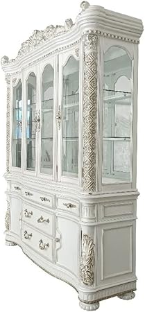 Amazon.com - Acme Furniture Vendome Hutch & Buffet, Antique Pearl ...