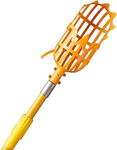 Fruit Picker Pole with Basket Telescoping Universal Fruit Picker ...