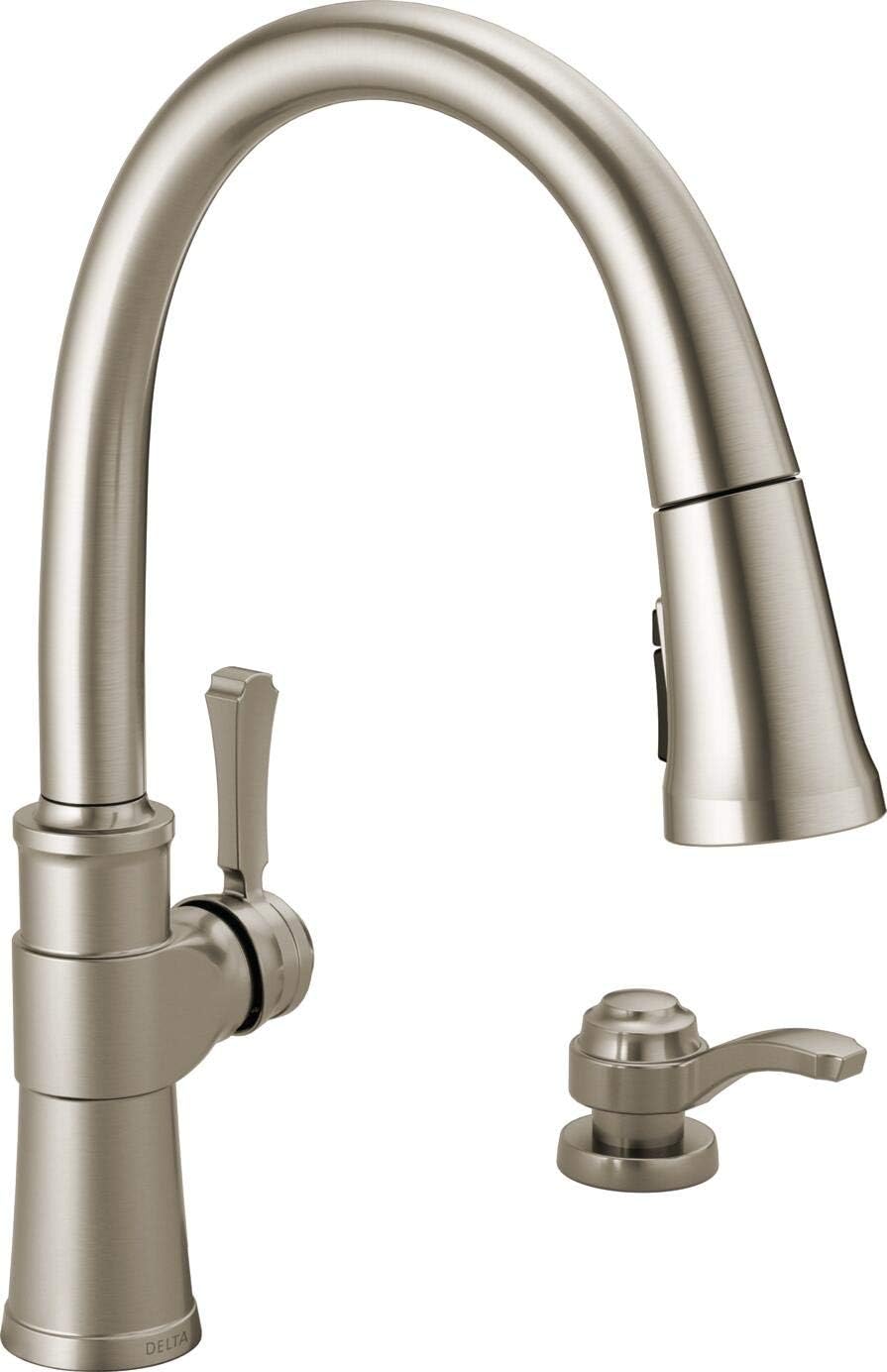 Greydon Single-Handle Pull-Down Sprayer Kitchen Faucet with ShieldSpray ...