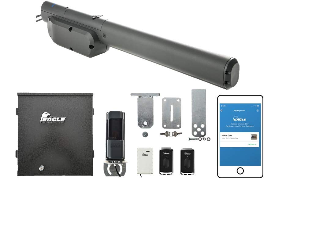 Buy Eagle-X9L-DC Long-Single-DC Gate Operator with Free Receiver, 2 ...