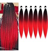 Amazon.com : BALINGHAIR Pre Stretched Braiding Hair 28 Inch Braids Hair ...