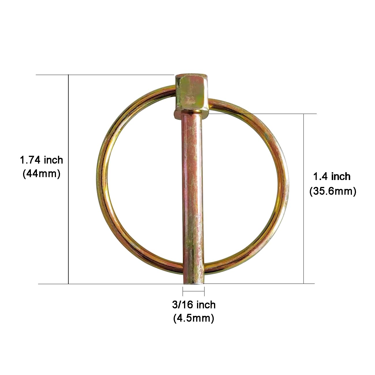 Snapklik.com : 10 Pcs 3/16” Linch Pin, Heavy Duty Lynch Pin Lock Pin ...