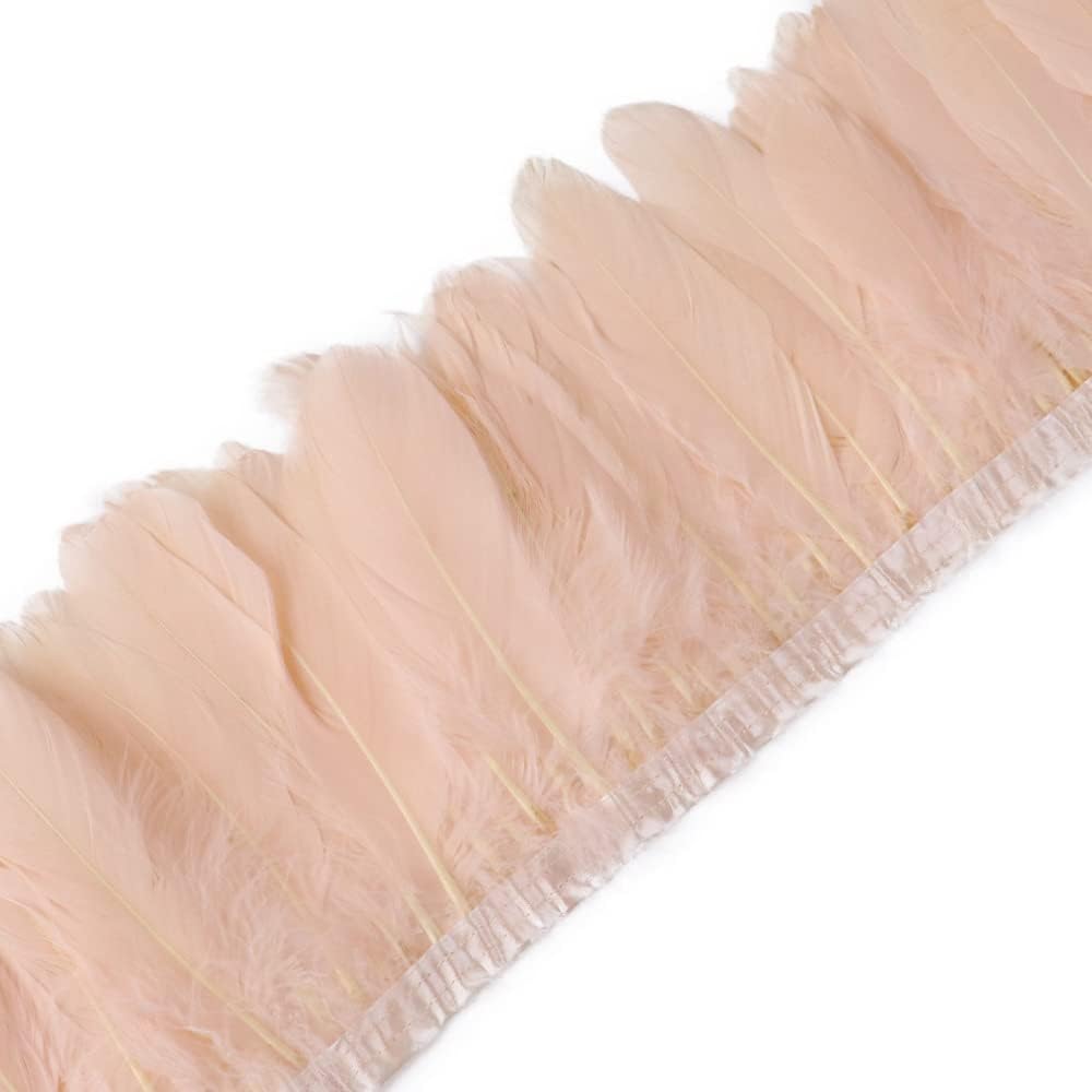 Sowder - Garnitures en frange de plumes d'autruche avec ruban de satin ...