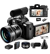 Amazon.com : Monitech 4K Digital Camera for Photography, 48MP Vlogging ...