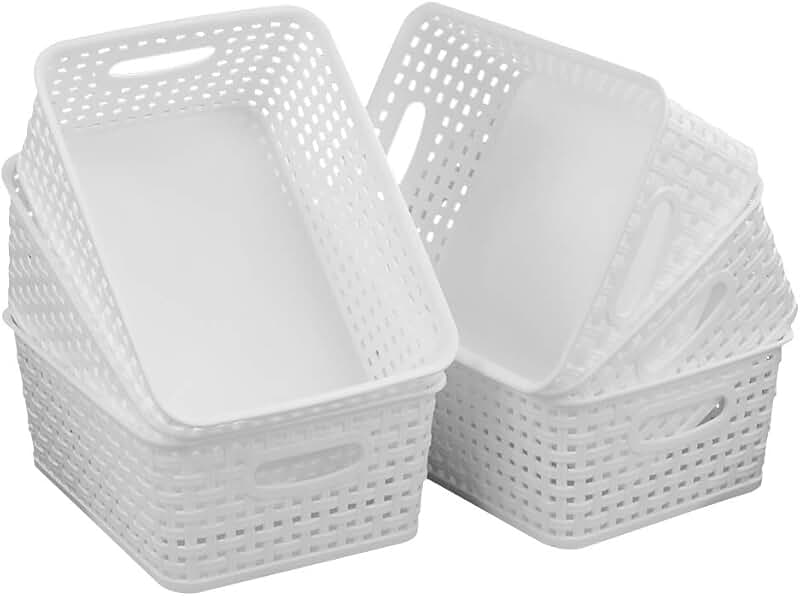 Amazon.co.uk: small plastic storage baskets