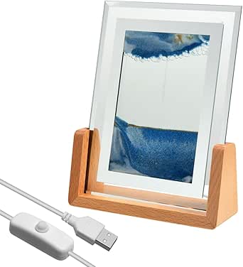 Oneshow Moving Sand Art Picture Decor Lamp, 3D Dynamic Sandscape Moving ...