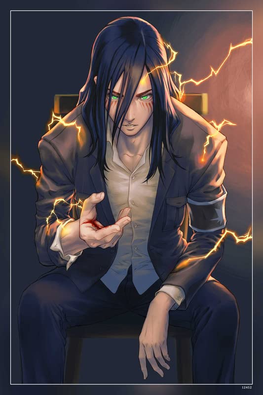 PostersWorld Eren Jaeger AOT Attack On Titan Eren Yeager Fire Season ...