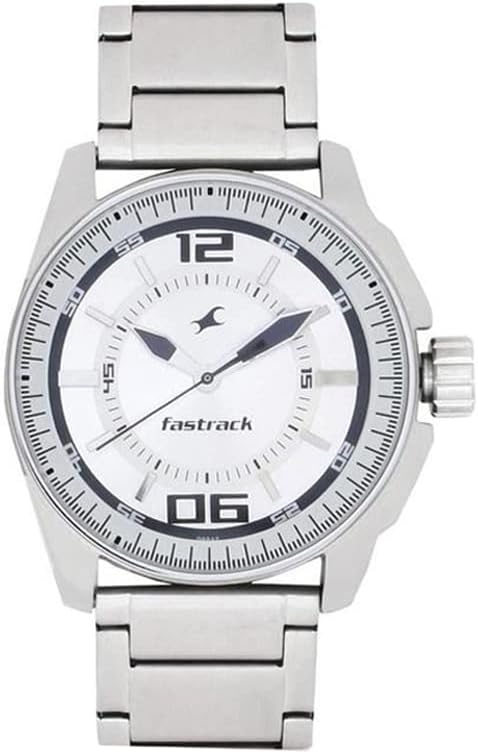Fastrack Bare Basics Analog White Dial Men's Watch-3246SM01/NP3246SM01 ...