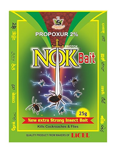 Nok Bait (Pack of 10) Insect Cockroaches Flies Repellent for Kitchen ...