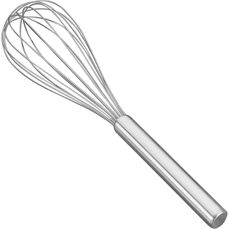Metaltex 122830 Heavy Duty 8 Wire Stainless Steel Whisk, 30 cm, Silver ...