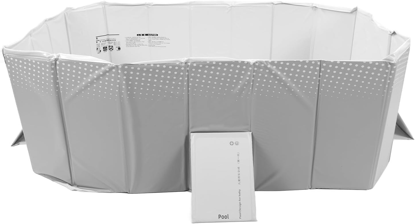 Amazon.com: Foldable Paddling Pool, 4-Layer Material Stable Structure ...
