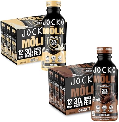 Amazon.com: Jocko Fuel Protein Shake Bundle - Vanilla and Chocolate (24 ...