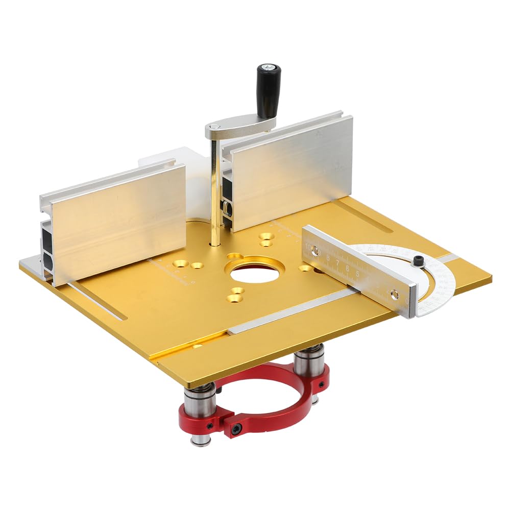 KETIPED Aluminium Router Table Insert Plate And Router Lift for 65mm ...