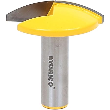 Yonico 15127 Lock Miter Router Bit, Miter Angle 45°, Stock Size Up to 3 ...