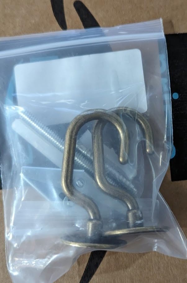 Amazon.com: Evsteluo 2 Sets Large Swag Ceiling Hooks Heavy Duty Swag ...