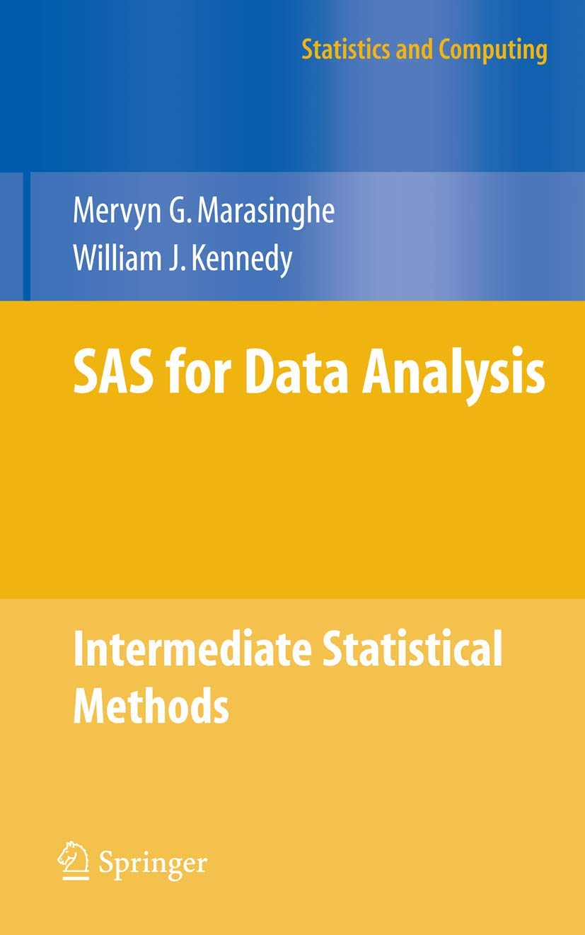 Amazon.com: SAS for Data Analysis: Intermediate Statistical Methods ...