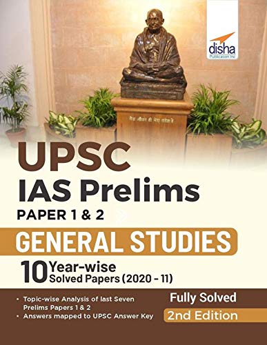UPSC IAS Prelims Paper 1 & 2 General Studies 10 Year-wise Solved Papers ...