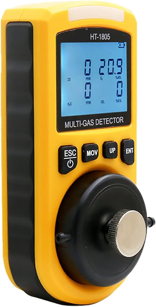 Detector de gas, 4 en 1 detector de gas CO H₂S O₂ LEL Monitor de ...