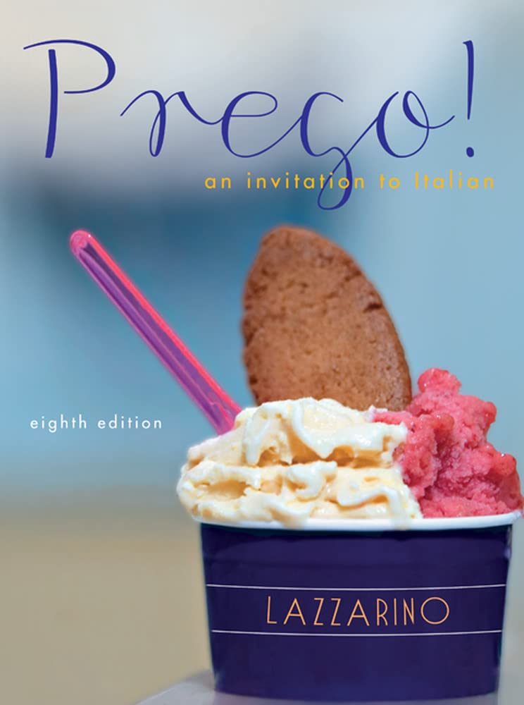 Amazon.com: Prego! An Invitation to Italian, 8th Edition: 9780073386256 ...