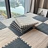 Haklein 10Pcs 30x30x1cm Plush Foam Puzzle Area Rug, Soft Interlocking ...