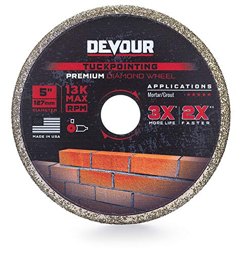 Amazon.com: Devour 5.0" Premium Tuckpoint Diamond Blade, Made in USA, 7 ...