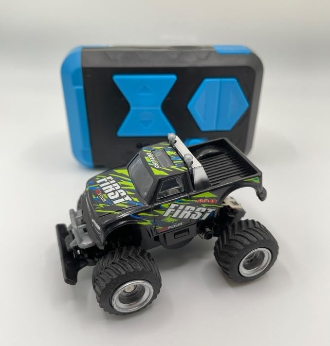 Amazon.com: Mini RC Truck Off-Road 1:64 Scale Upgraded 2.4G 5-Channel ...