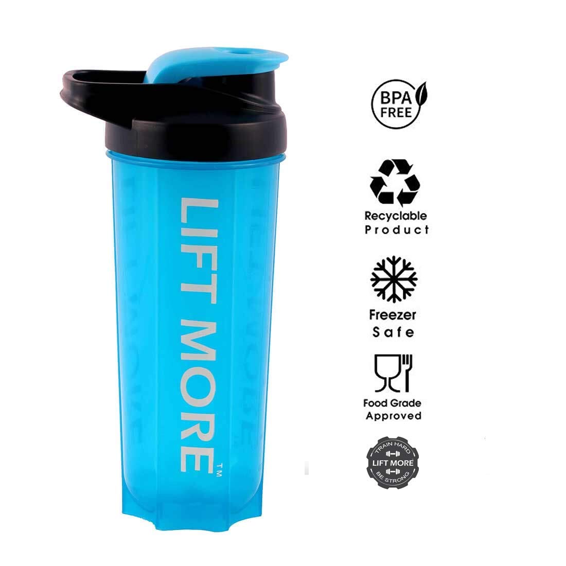 Lift More Protein Shaker Bottle For Gym & Sports (700ml) : Amazon.in ...