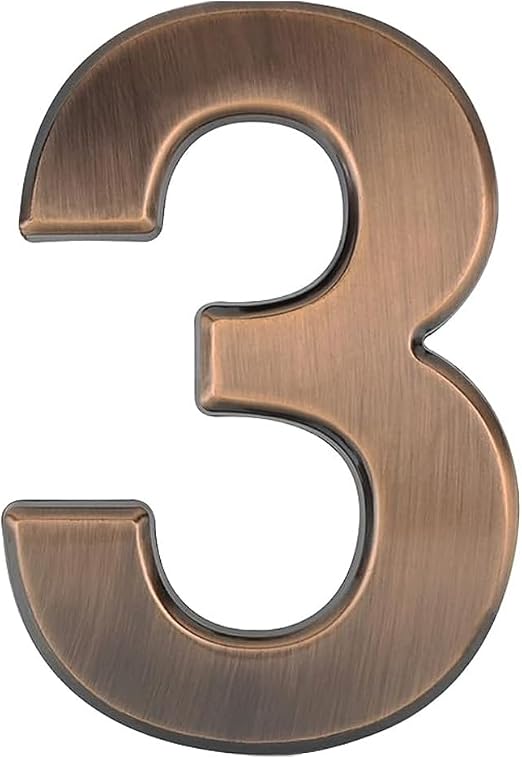 Amazon.com: 4 Inch Self Adhesive House Numbers 3D Mailbox Stickers 0-9 ...