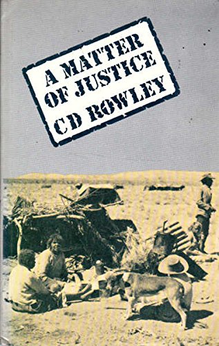 A matter of justice: Rowley, C. D: 9780708106587: Amazon.com: Books