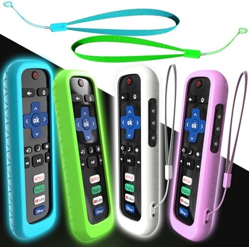 Amazon.com: 4Pack Case for Roku Remote, Cover for Hisense/TCL Roku TV ...