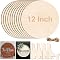 Amazon.com: 12 Inch Wood Circles for Crafts, 10Pcs Unfinished Wood ...