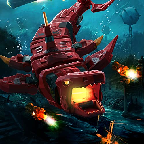 52TOYS Beastbox SHARKIRA Deformation Toy, Collectible Shark Action ...