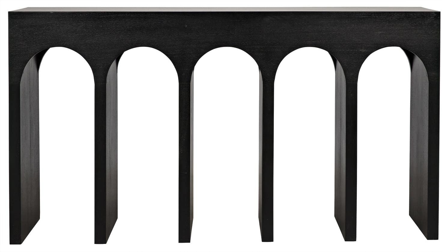 Amazon.com: Noir Mahogany Bridge Console Table with Hand Rubbed Black ...