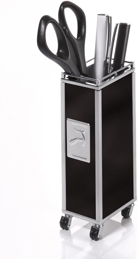 Troika - Stifteköcher MINI TROLLEY, matt schwarz: Amazon.de: Bürobedarf ...