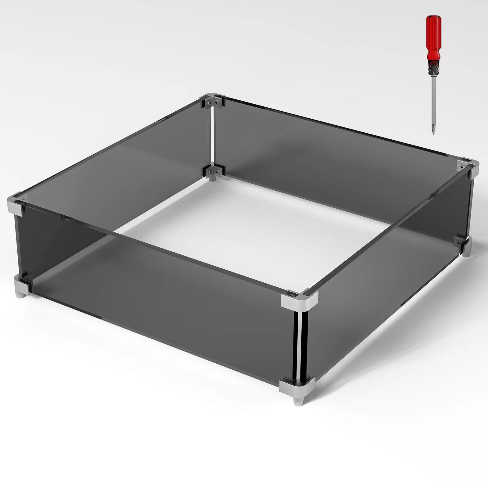 Emardom 20"x20"x6" Square Fire Pit Wind Guard, Fire Pit Wind Guard for ...