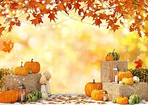 Amazon.com : WOLADA 7x5FT Fall Backdrop Autumn Farm Harvest Backdrop ...
