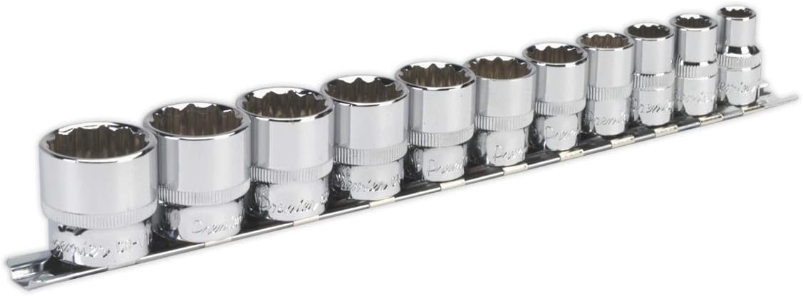 Draper 1/2" 12 Piece Square Drive Metric Socket Set | Micrometre ...