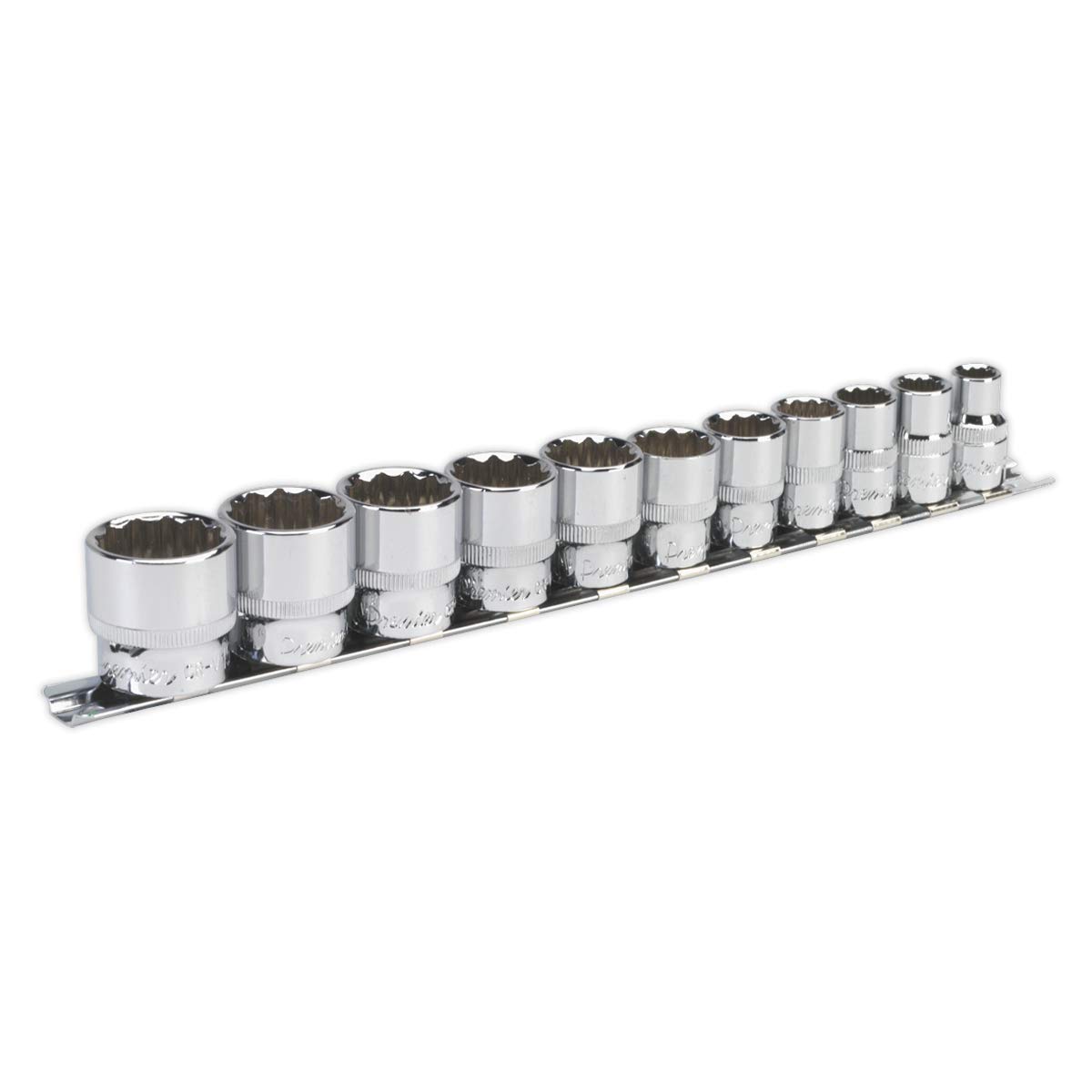 Sealey Ak2672 Socket Set 11Pc 3/8Sq Drive 12Pt Walldrive Imperial ...