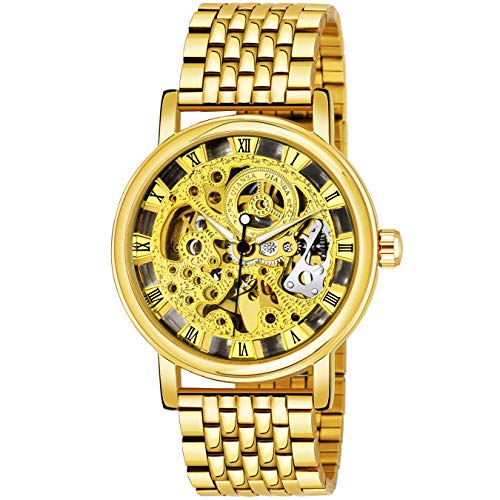 Buy ANCHOR QUARTZ Analog 23.5K Original Gold Plated Stainless Steel ...